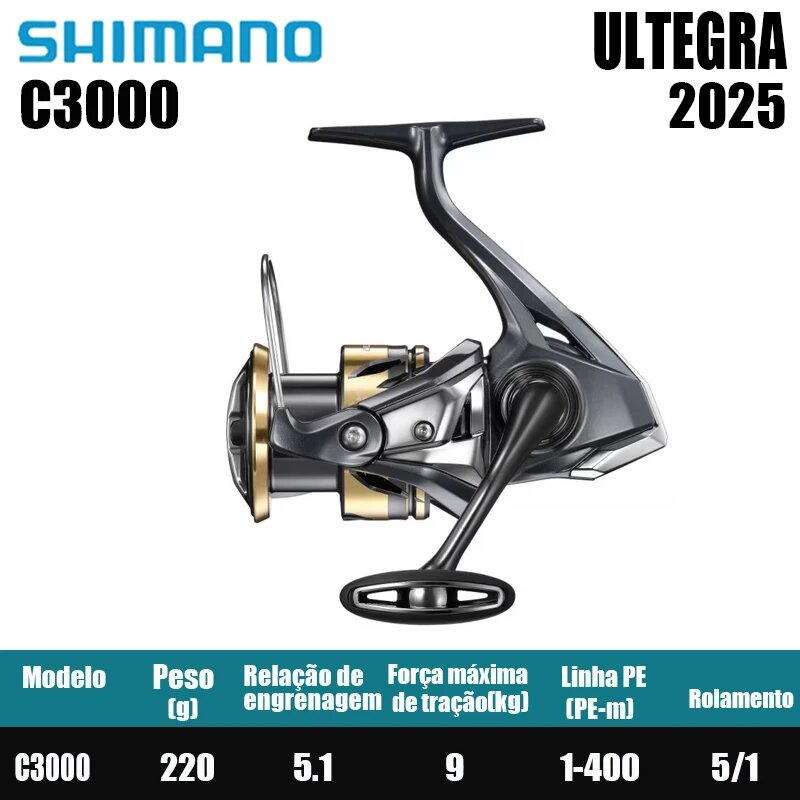 SHIMANO 2025 ULTEGRA Безынерционная катушка для спиннинга C3000