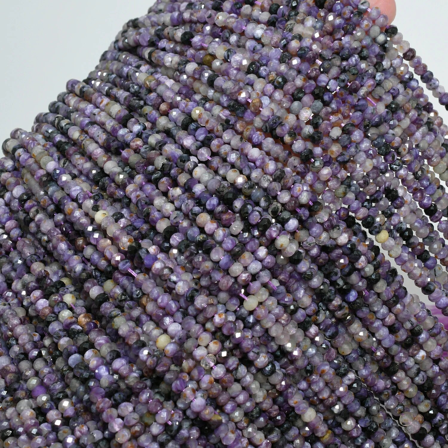 GENUINSTONE Чароит Бусины 3.7 мм — фото 1