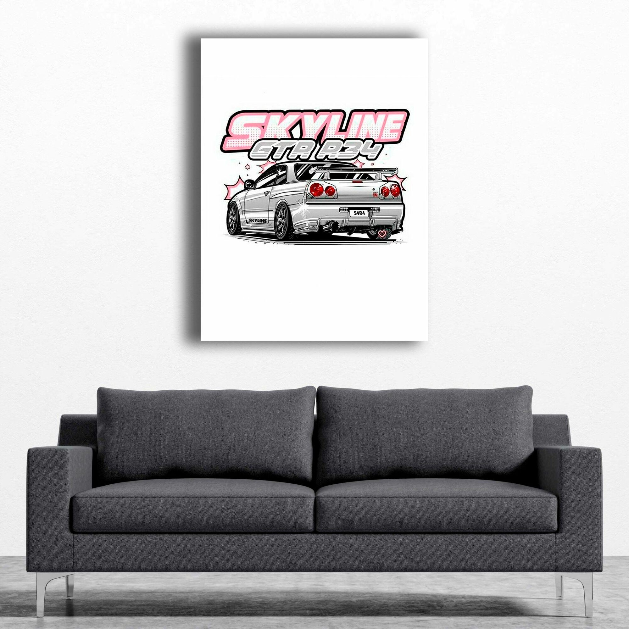 Интерьерная картина на холсте / JDM / Drift 30*40