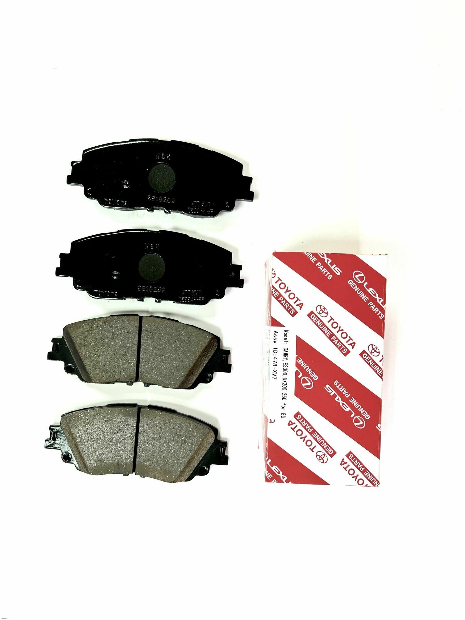 Тормозные колодки передние Toyota Camry 70. Япония. 04465-33480