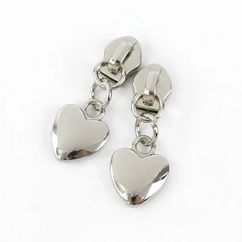 Бегунки для молнии серебряные Meetee 5# ZT972-Silver
