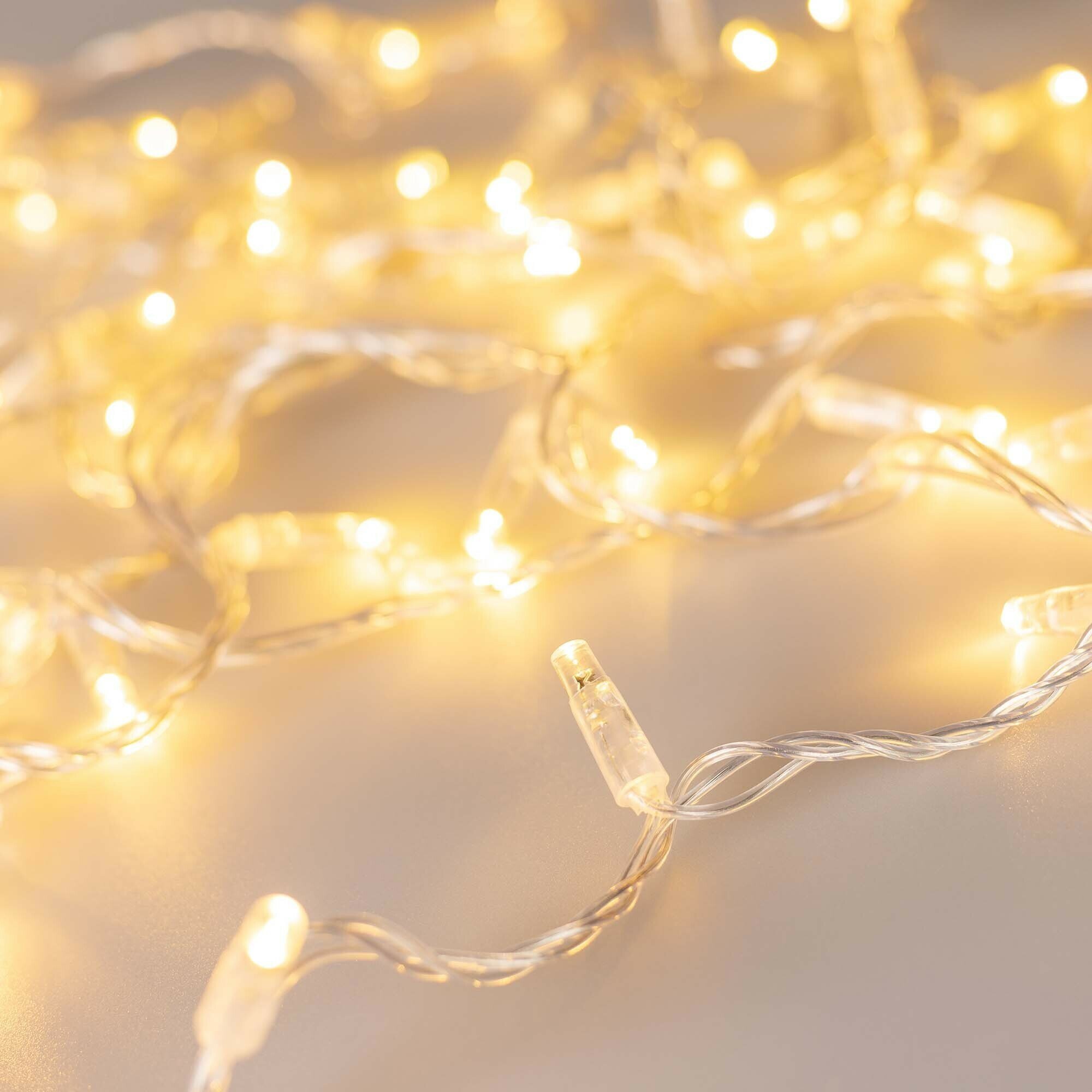 Светодиодная гирлянда ARD-STRING-CLASSIC-10000-CLEAR-100LED-FLASH Warm/Warm (230V, 7W) (Ardecoled, IP65)