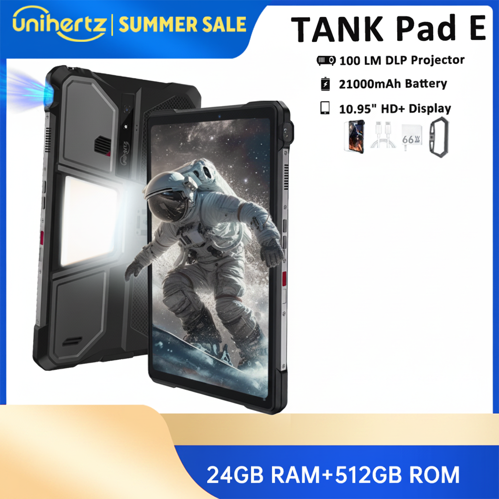 Планшет unihertz 8849 Tank Pad, 11", 12/512ГБ, Wi-Fi, Android