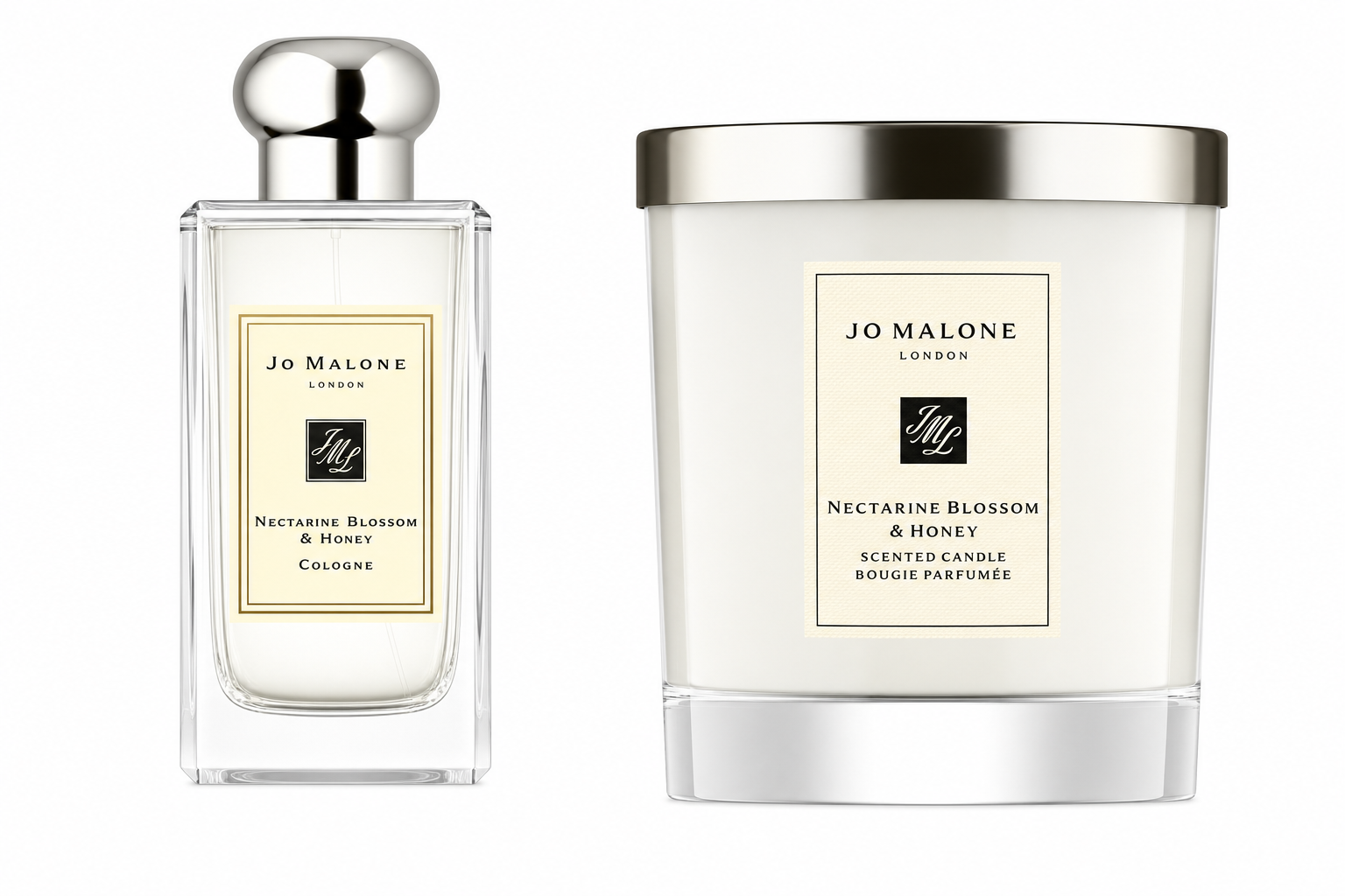 Набор Jo Malone, Одеколон 100 мл и Свеча для дома 200 гр аромат Nectarine Вlоssоm Аnd Ноnеy