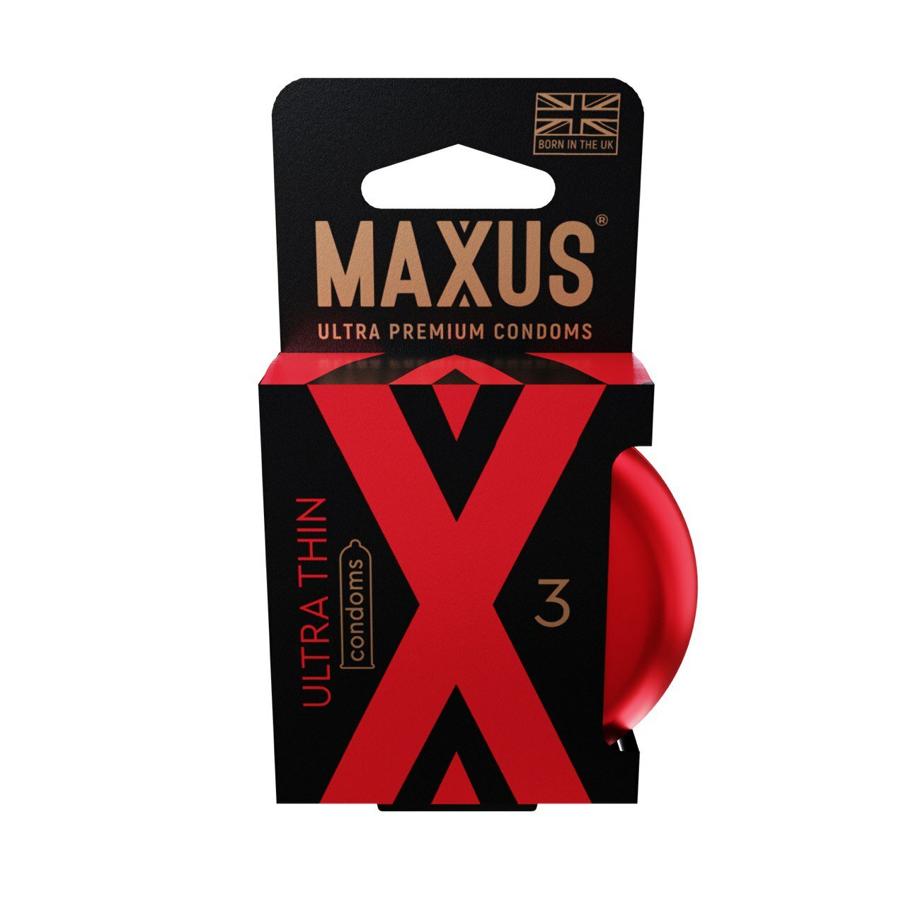 Презервативы Maxus "Ultra Thin", силиконовая смазка, ультратонкий латекс, 3шт