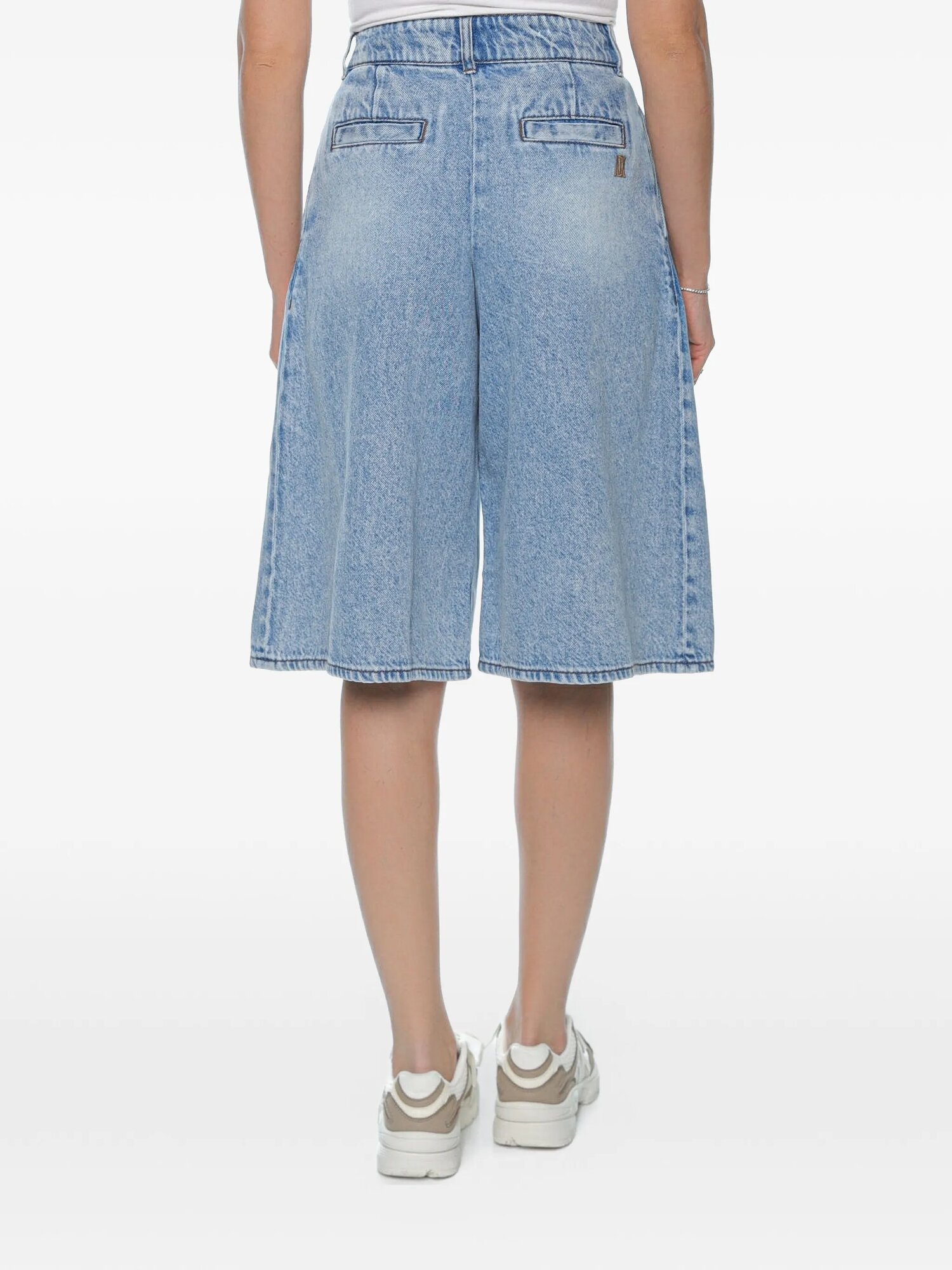 Шорты Armani Exchange Pleated denim shorts, размер 56, blue — фото 1