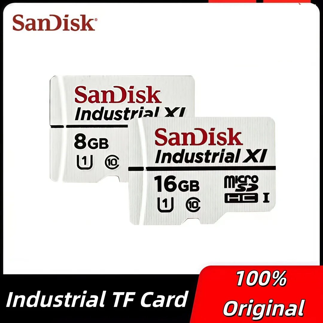 SanDisk Промышленная карта памяти microSD 16 ГБ 1PCS 8GB