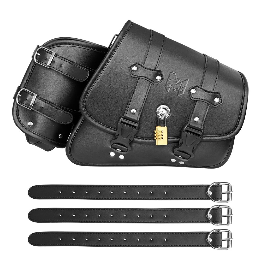 Кожаная боковая сумка-кофр для мотоцикла Harley Sportster XL 883 XL 1200 Touring с молнией для B-ONE