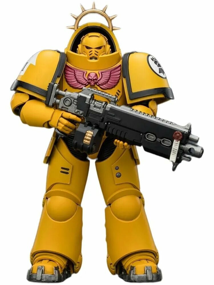 Подвижная фигурка JOYTOY Warhammer 40K Space Marines 2 Game Edition Imperial Fists Heavy Intercessor, Игры для персонажей Коллекция подарков на день рождения