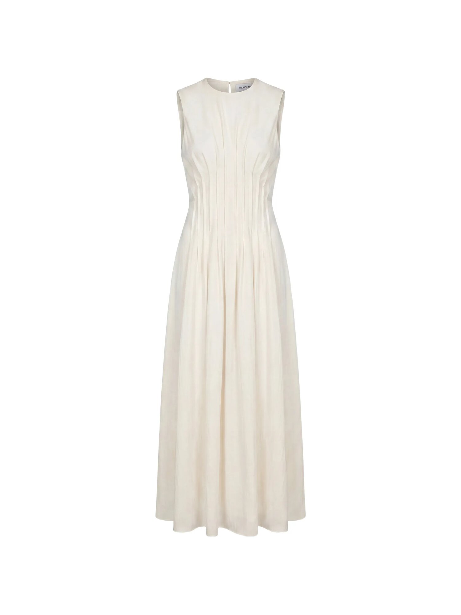 Платье Jordi pleated-waist midi dress