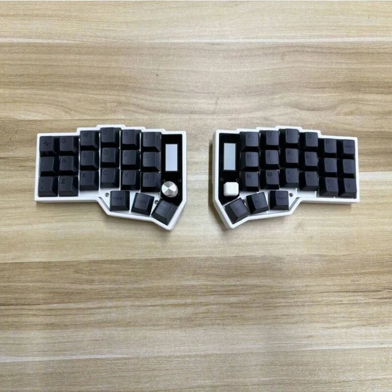 Клавиатура Corne Wireless Black распределенная Bluetooth горячая замена ZMK джойстик ручка экран NiceView RGB