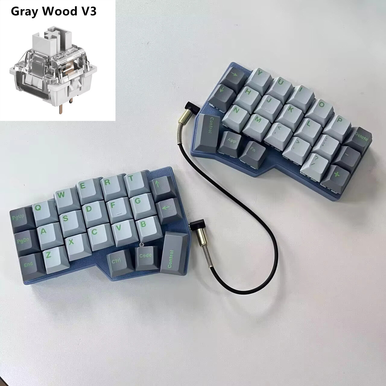 Проводная Раздельная Клавиатура CORNE V4 Поддерживает Горячую Замену RGB-флакона