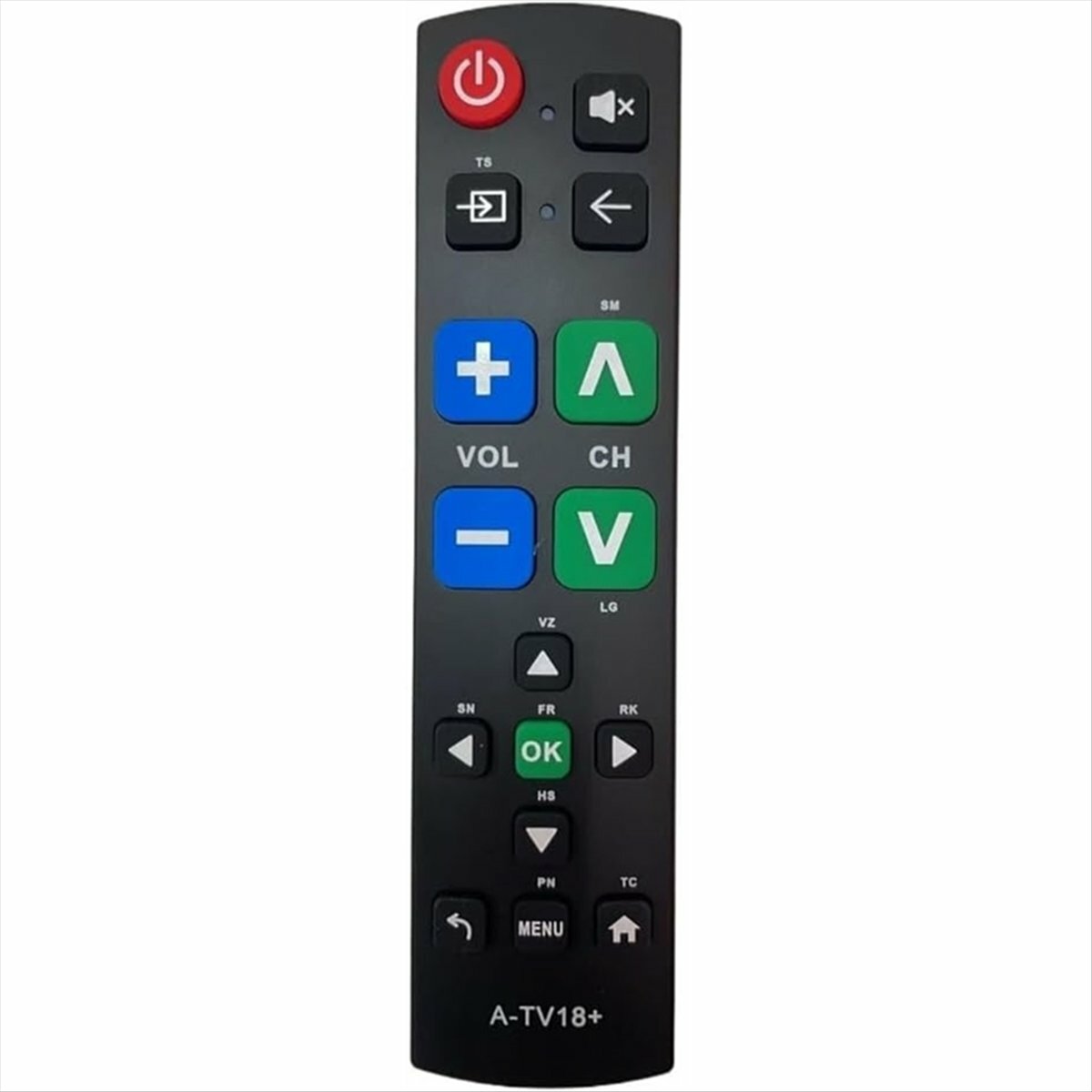 A-TV18+ Универсальный Пульт Дистанционного Управления Телевизором С Большими Кнопками Для Пожилых Людей, Простой В Испол