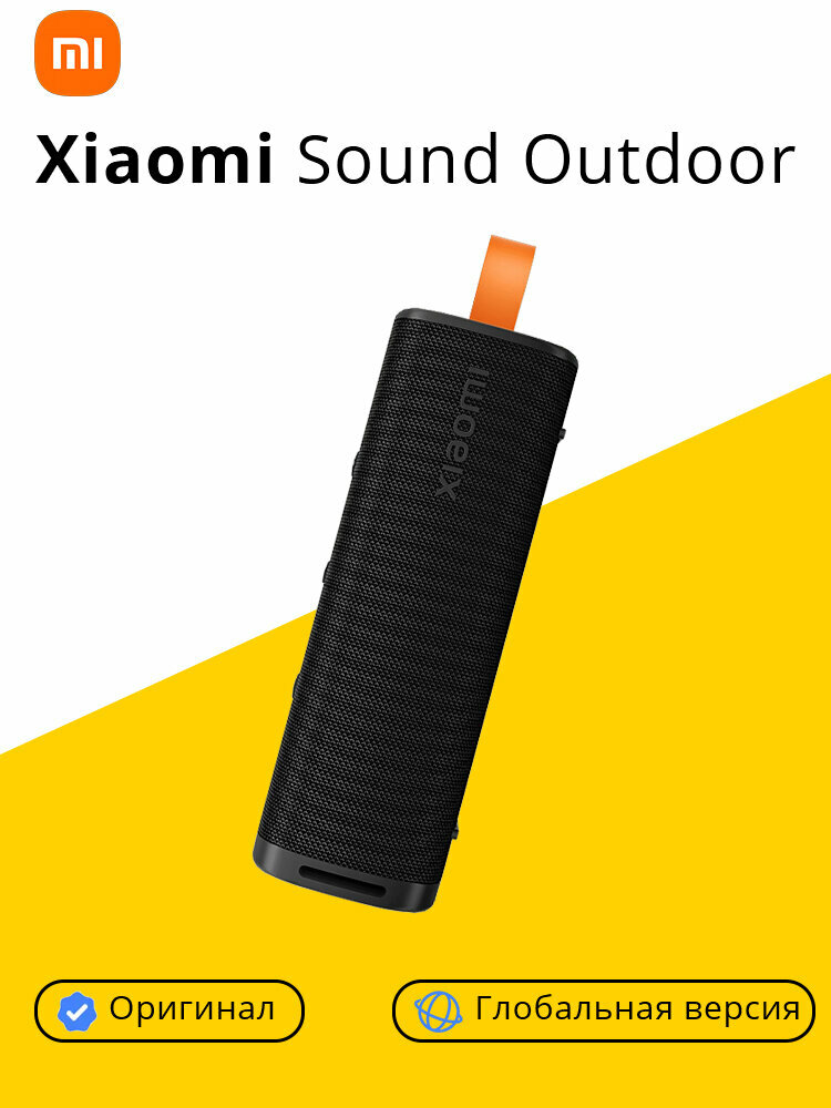 Портативная колонка Xiaomi Sound Outdoor S29D Глобальная версия Выходная мощность 30 Вт 12часов автономной работы черный