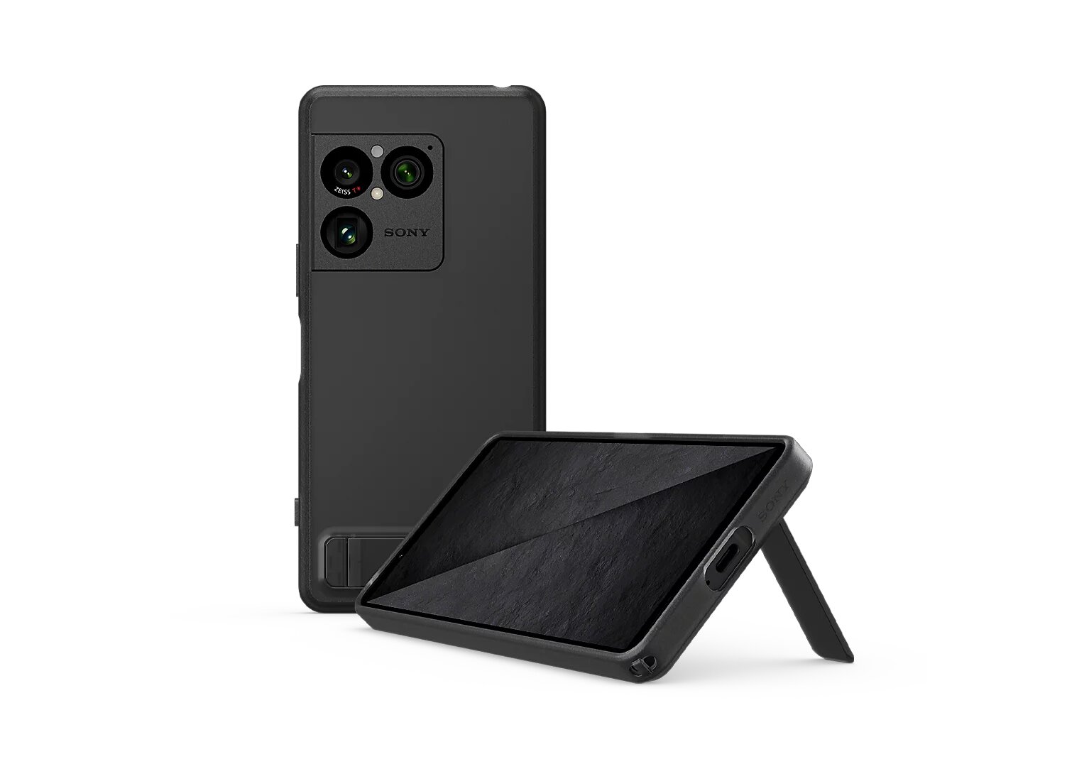 Чехол Sony Style cover with stand for Xperia 1 VIII XQZ-CBGE Black orig.