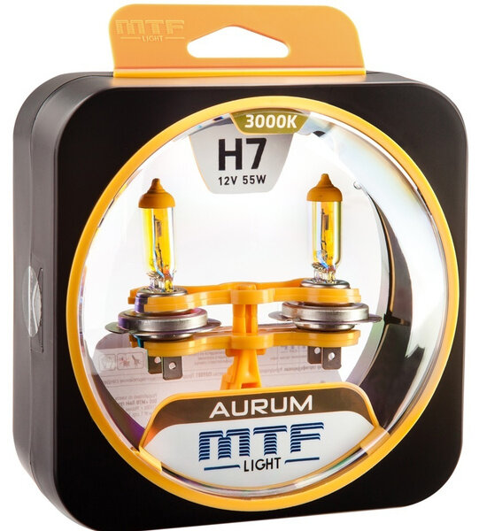 Галогенные автолампы серия AURUM H7, 12V, 55W, ком