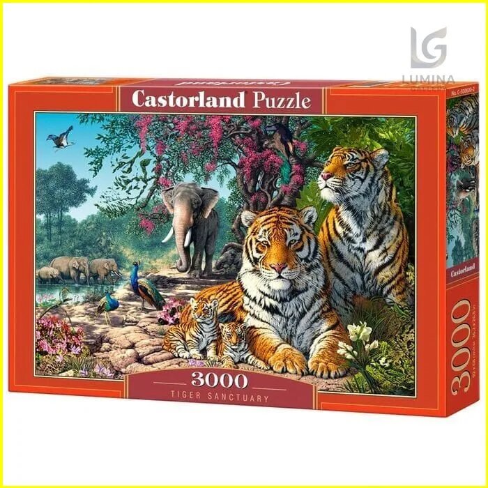 Пазлы "Тигровый заповедник", 3000 деталей Castor Land