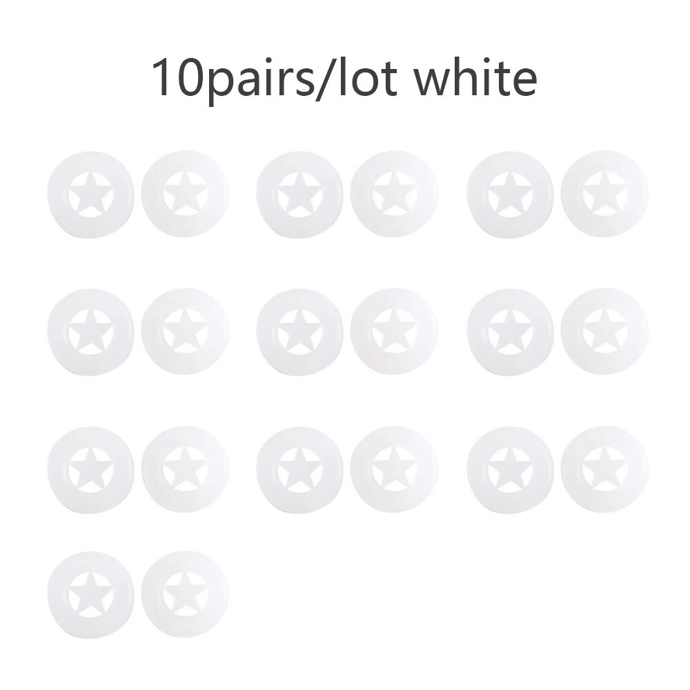 Силиконовые заушники для очков, 10 пар Белый, white