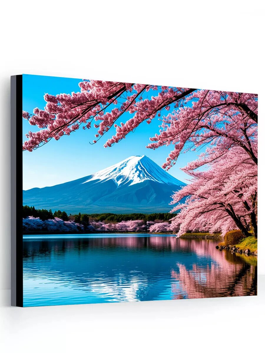 Картина на стену для интерьера "Япония фудзияма", на подрамнике, 40 x 50 см