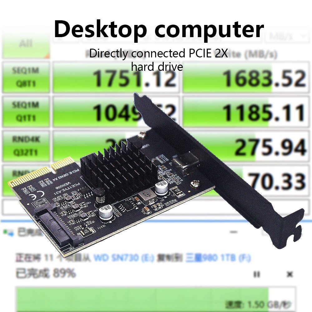 TISHRIC PCI-E Райзер карта USB 3.2 — фото 1