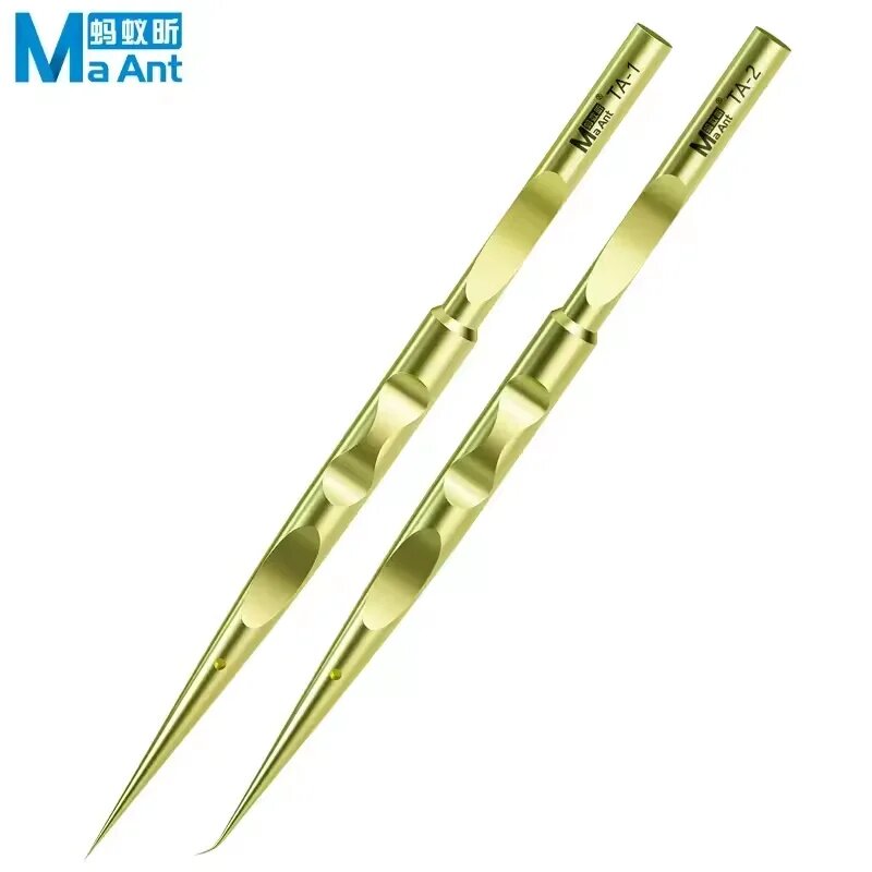 Профессиональные титановые пинцеты NIEXO 2pcs Full Set