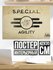 Плакат постер Fallout S.P.E.C.I.A.L. Agility