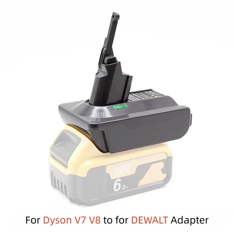 Адаптер BATTOOL для аккумуляторов Makita/Milwaukee/Dewalt 18В к пылесосам Dyson V6 V7 V8