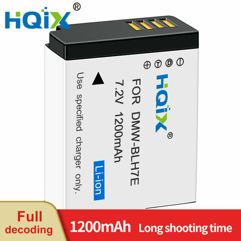 HQIX для Panasoinc DC-GF10GK GX850K DMC-GM1 LX9 GF7 GF9K LX10 LX15 GF8 камера DMW-BLH7E зарядное устройство Аккумулятор