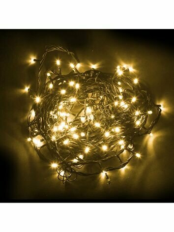 CL03 Гирлянда линейная, 40 LED желтый, 4м +1.5м (с контроллером) зеленый шнур, FERON 32295