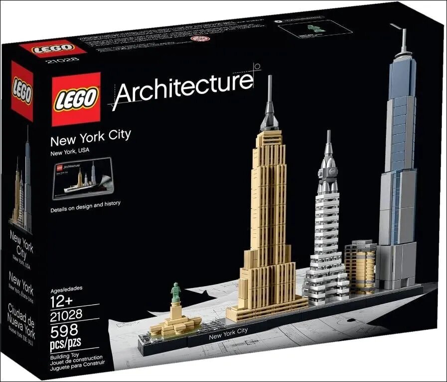 LEGO 21028 входит в серию LEGO Architecture и создан по образцу центрального района Манхэттена в Нью-Йорке. Он объединяет и воссоздает пять знаковых зданий этой мировой столицы.