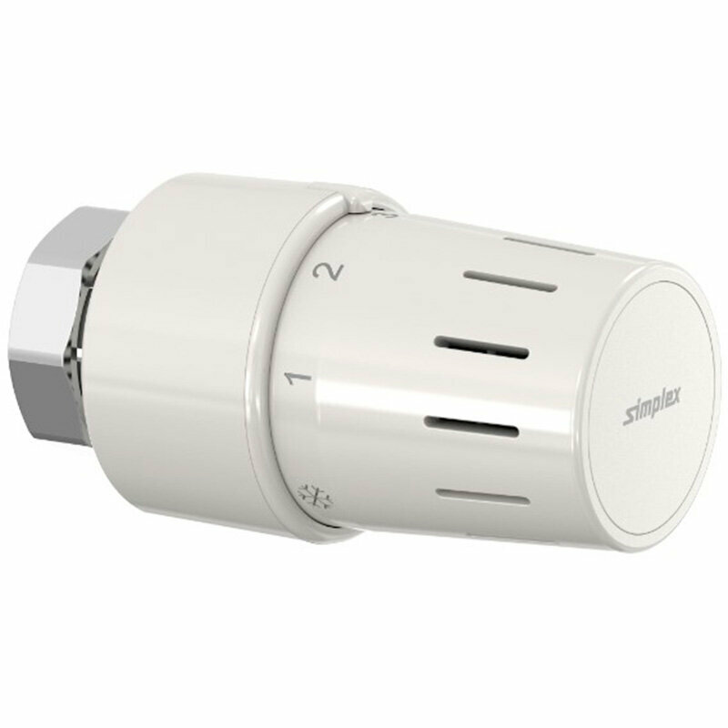 Термостатическая головка Flamco Standard TC-S3 М30х1.5 жидкостная, с установкой нуля, белая (F35340)