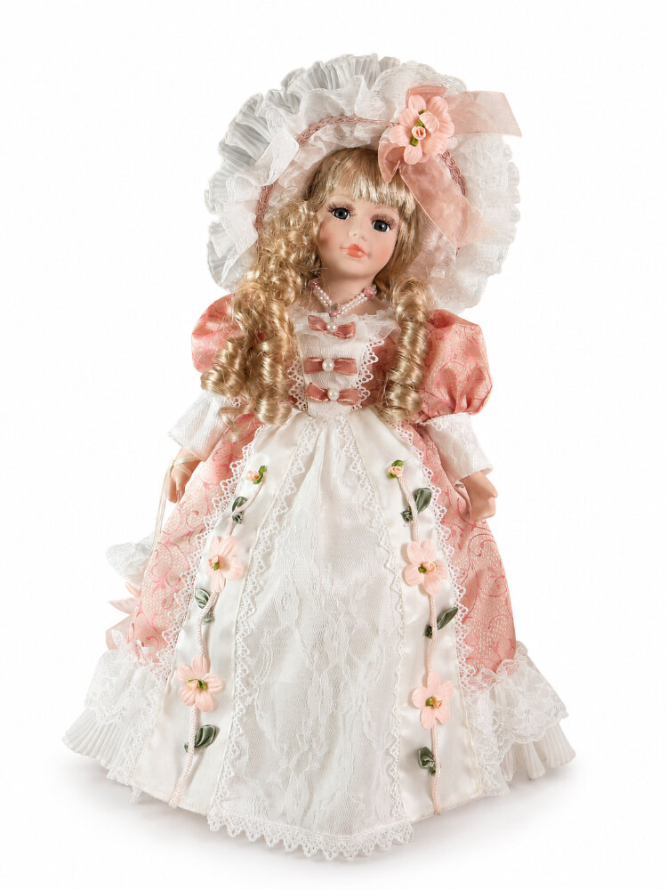 Кукла Polly Dolls "Колетта", фарфор, высота 42 см, разноцветный дизайн