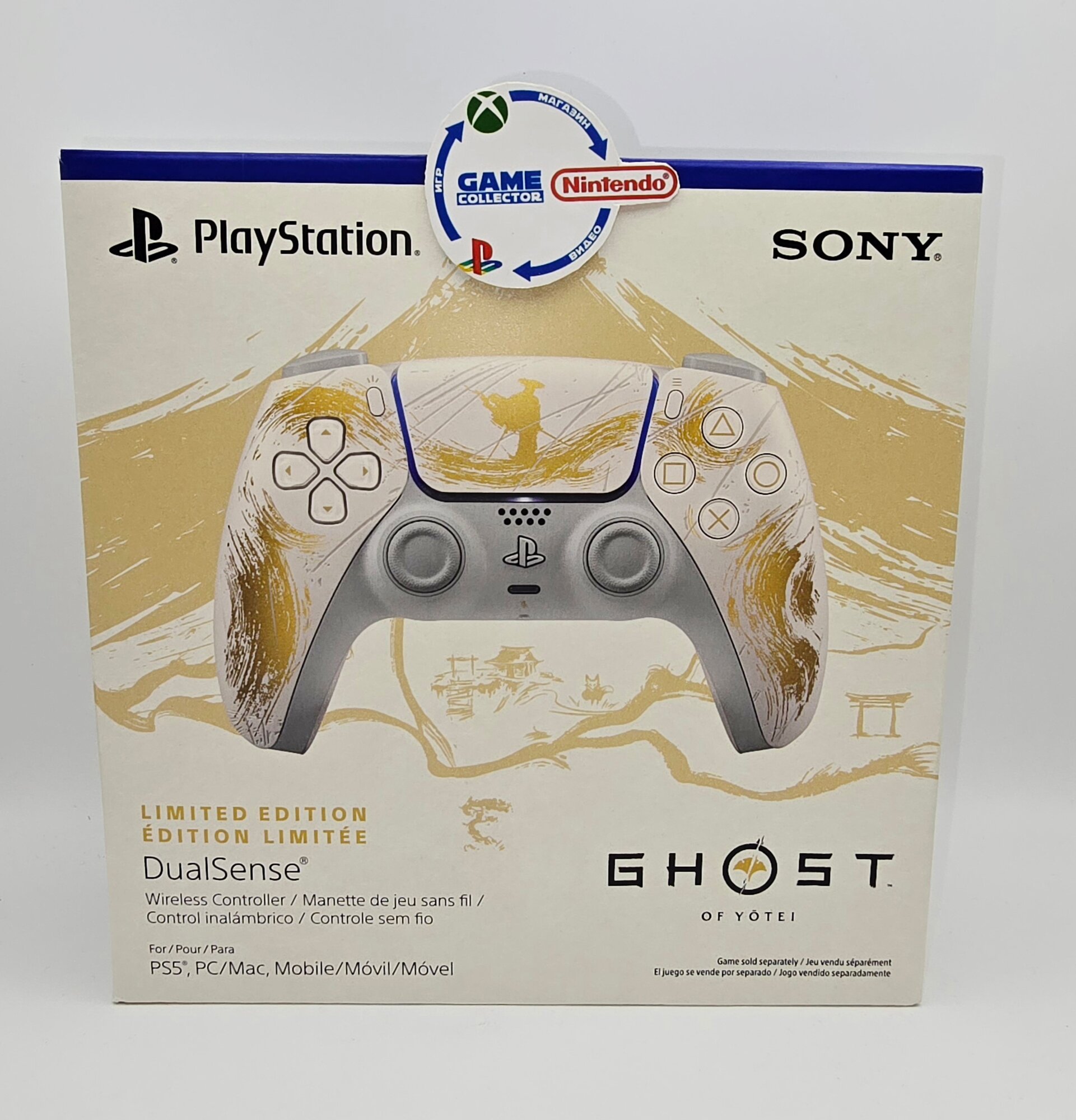 Геймпад Limited Edition DualSense Ghost Of Yotei Gold, для Sony PlayStation 5.