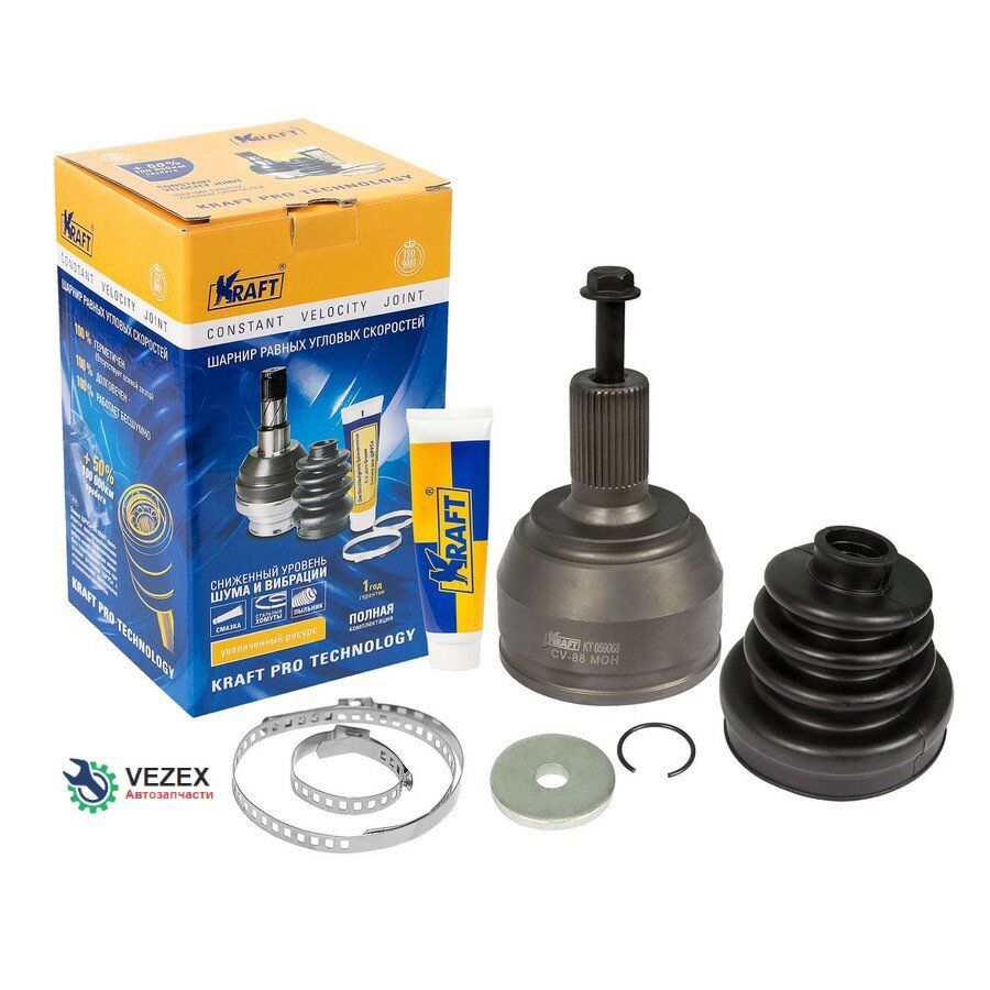 KRAFT KT059068 ШРУС наружный Ford Focus I-II (04-), C-MAX (03-) 1.4-2.0D