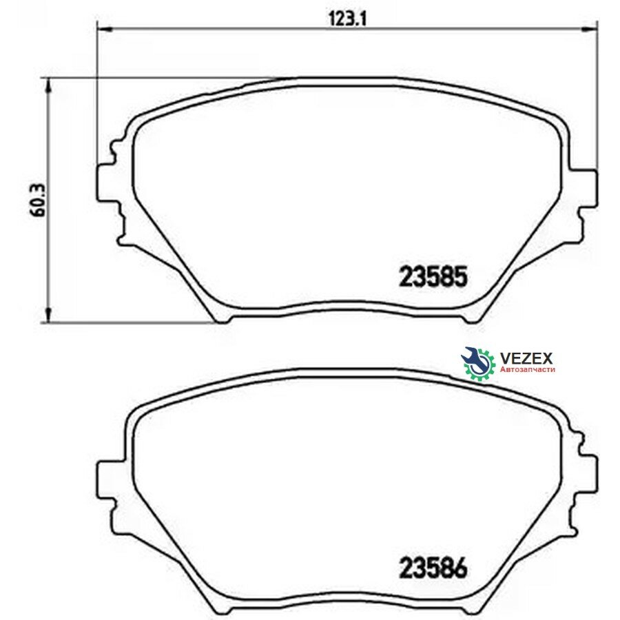 BREMBO P83055 Колодки тормозные передние