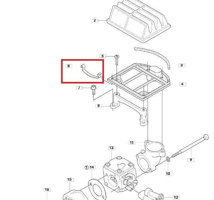 Пружина-фиксатор бензопилы Husqvarna 268/272 5034468-01