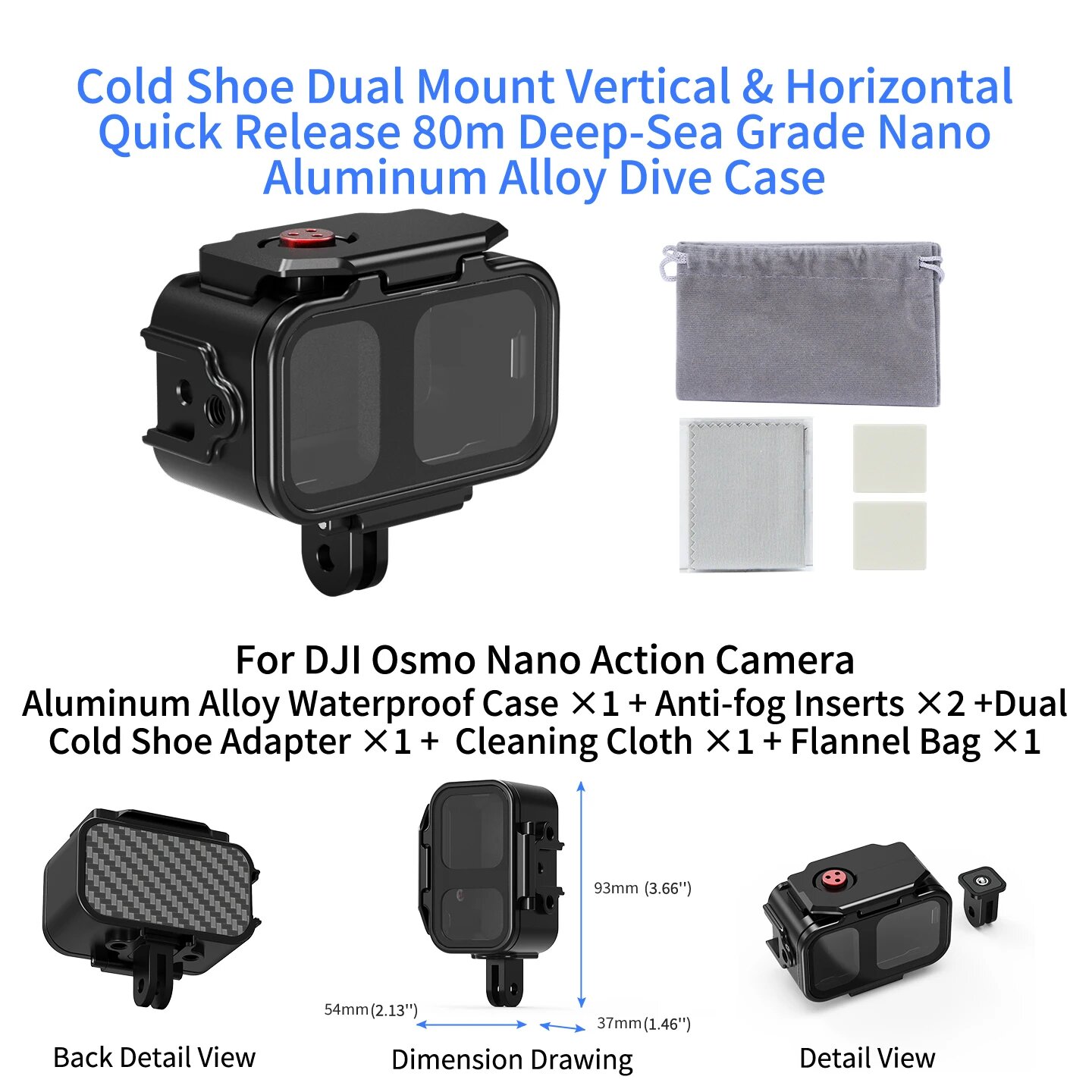 Водонепроницаемый чехол XT-XINTE ZS54568 для DJI Osmo Nano 80M ZS54568-E1, XT-XINTE Brand