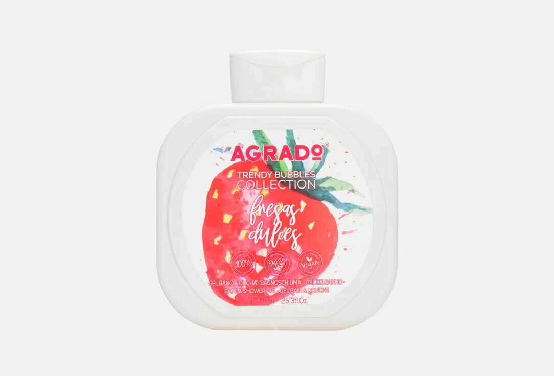 AGRADO Sweet Strawberries Гель для душа 750мл