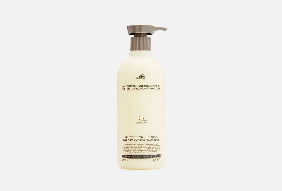 Lador Moisture Balancing Shampoo Увлажняющий бессиликоновый шампунь 530мл