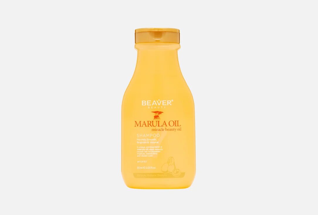 Beaver Marula Oil Travel Size Шампунь для волос 60мл