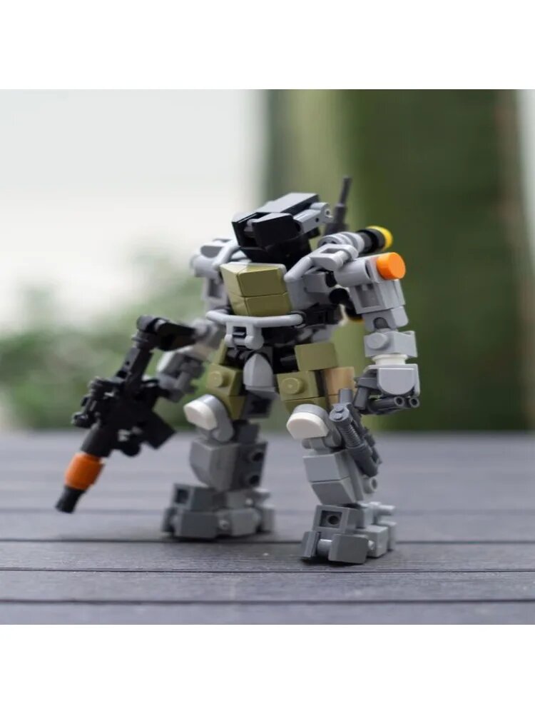Домашняя маленькая модель меха быстрого реагирования MOC-94380 может быть установлен и собранная игрушка для мальчика из строительных блоков
