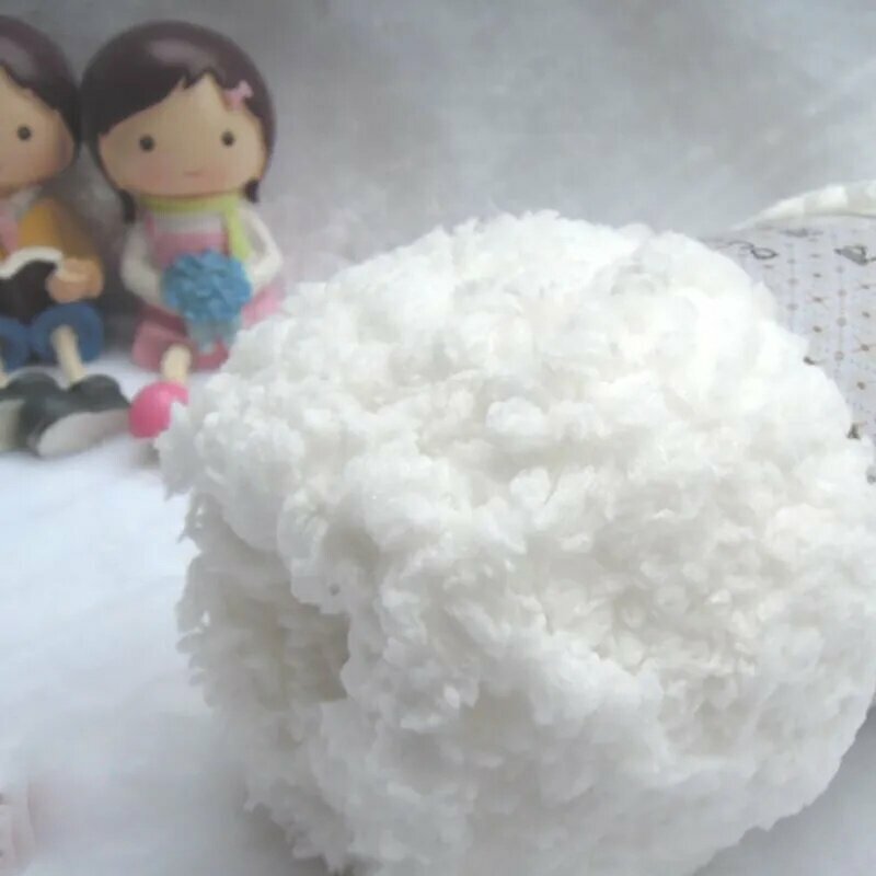 Мягкая плюшевая пряжа для вязания, разноцветная, букле, для handmade игрушек и вязания спицами