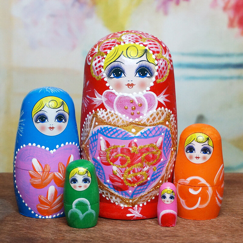 Русская матрёшка 10 слоёв, креативный подарок на день рождения, маленькие украшения, деревянные игрушки для детей, ремесленные украшения, сувениры для путешествий