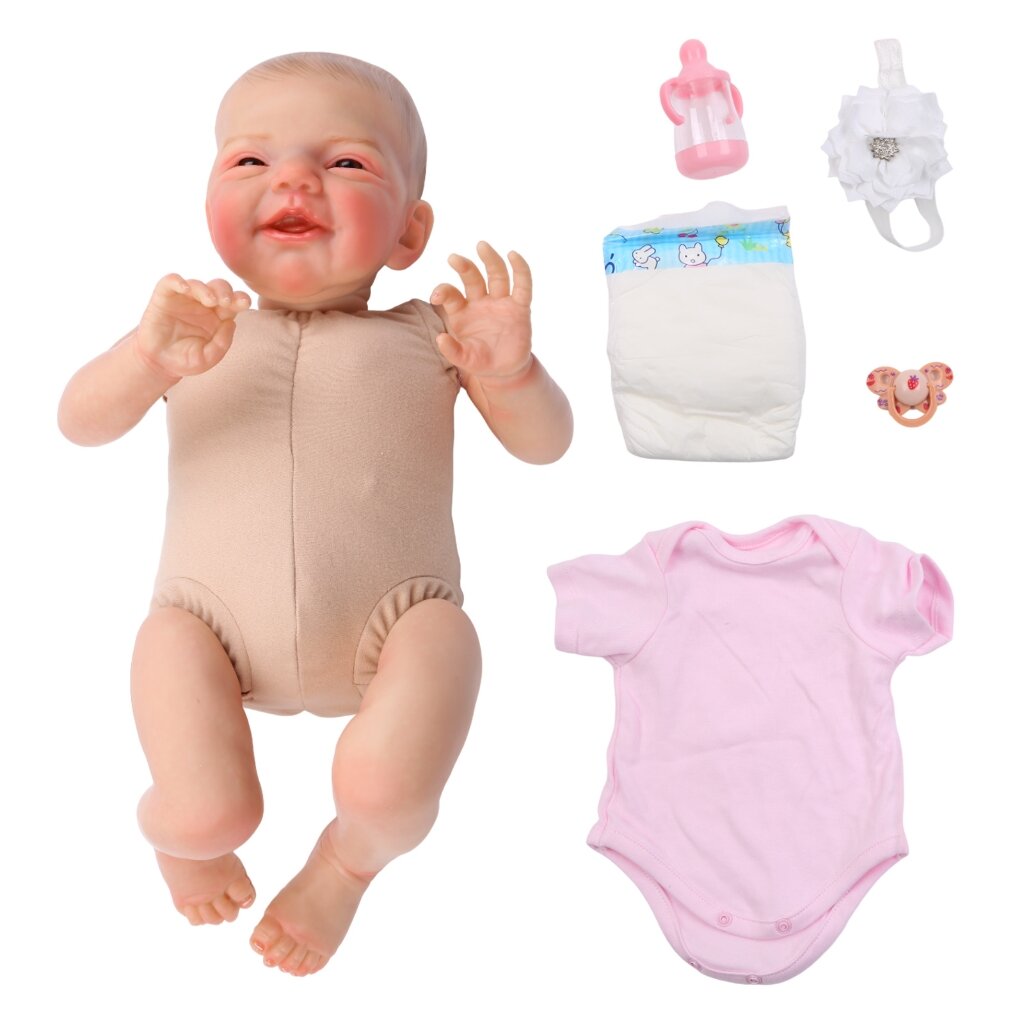 Реалистичная Кукла Ручной Работы Reborns Baby Doll С Бантом На Голове, Красивая Игрушка Для Маленьких Девочек