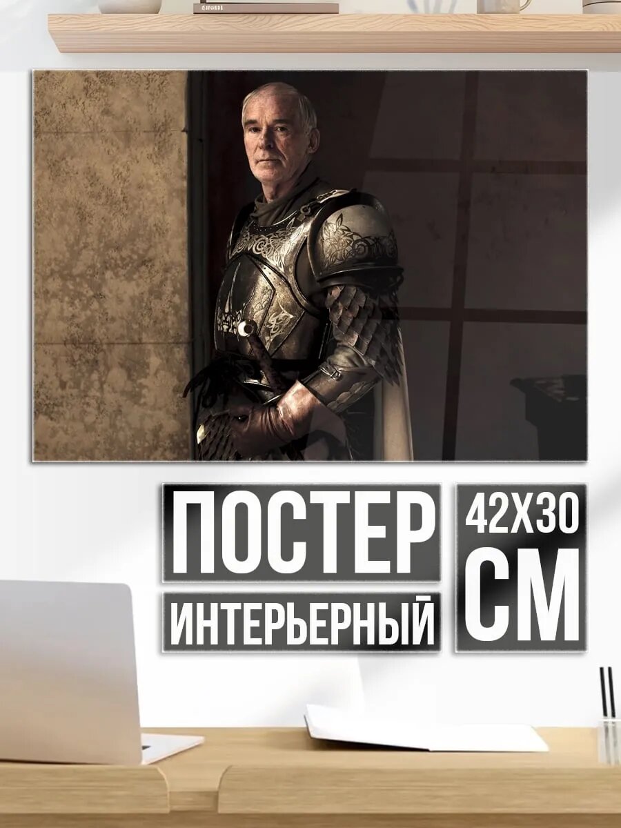 Плакат постер рыцарь в доспехах