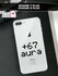 Чехол на Apple iPhone 7 Plus / Айфон 7 Плюс с принтом Надпись: "+67 аура", прозр...