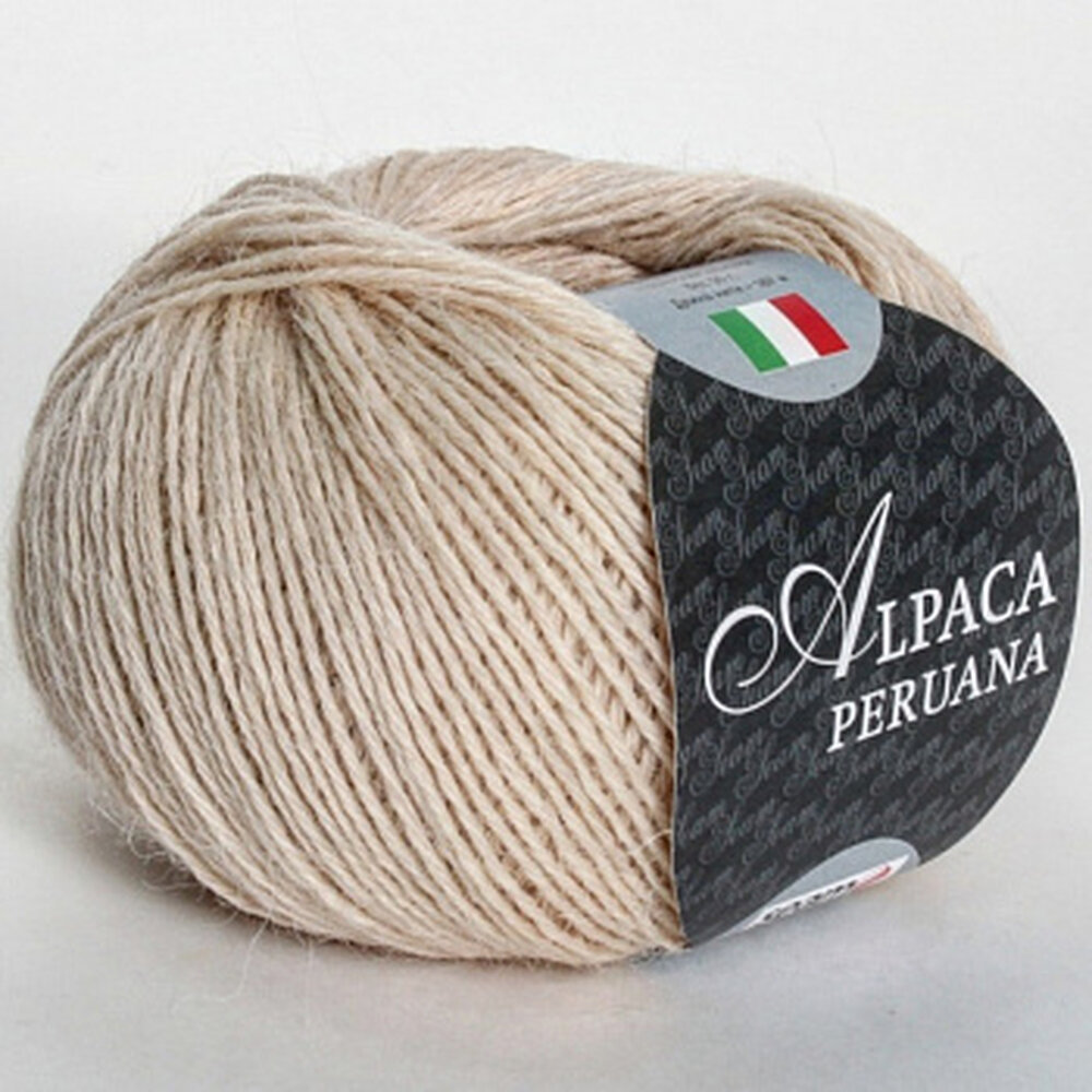 Пряжа для вязания Seam Alpaca peruana 206 кремовый 50 гр/167 м 100% перуанская альпака