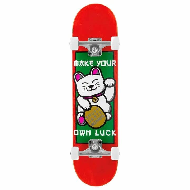 DECATHLON скейтборд enuff lucky cat 8", red