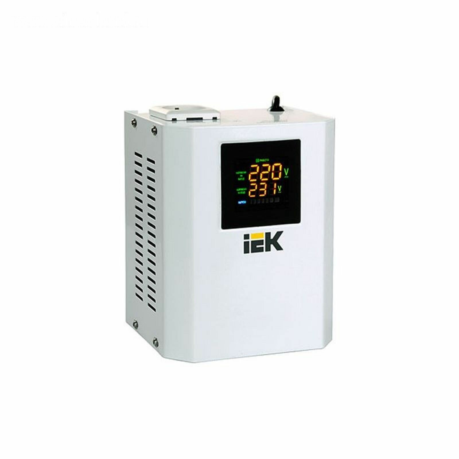 Стабилизатор напряжения IEK Boiler 0.5кВА однофазный белый (IVS24-1-00500)