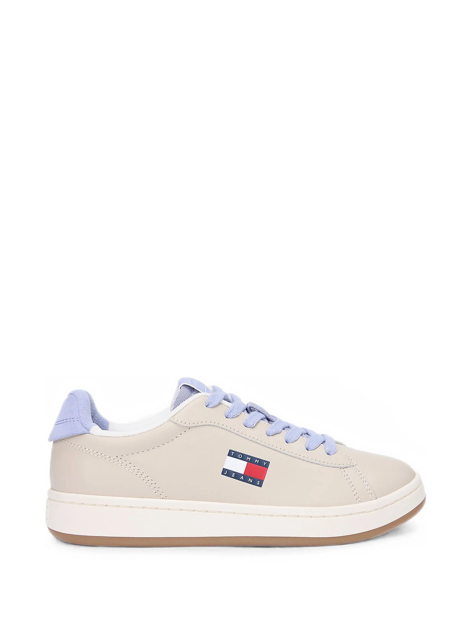 Кроссовки Logo-patch leather sneakers